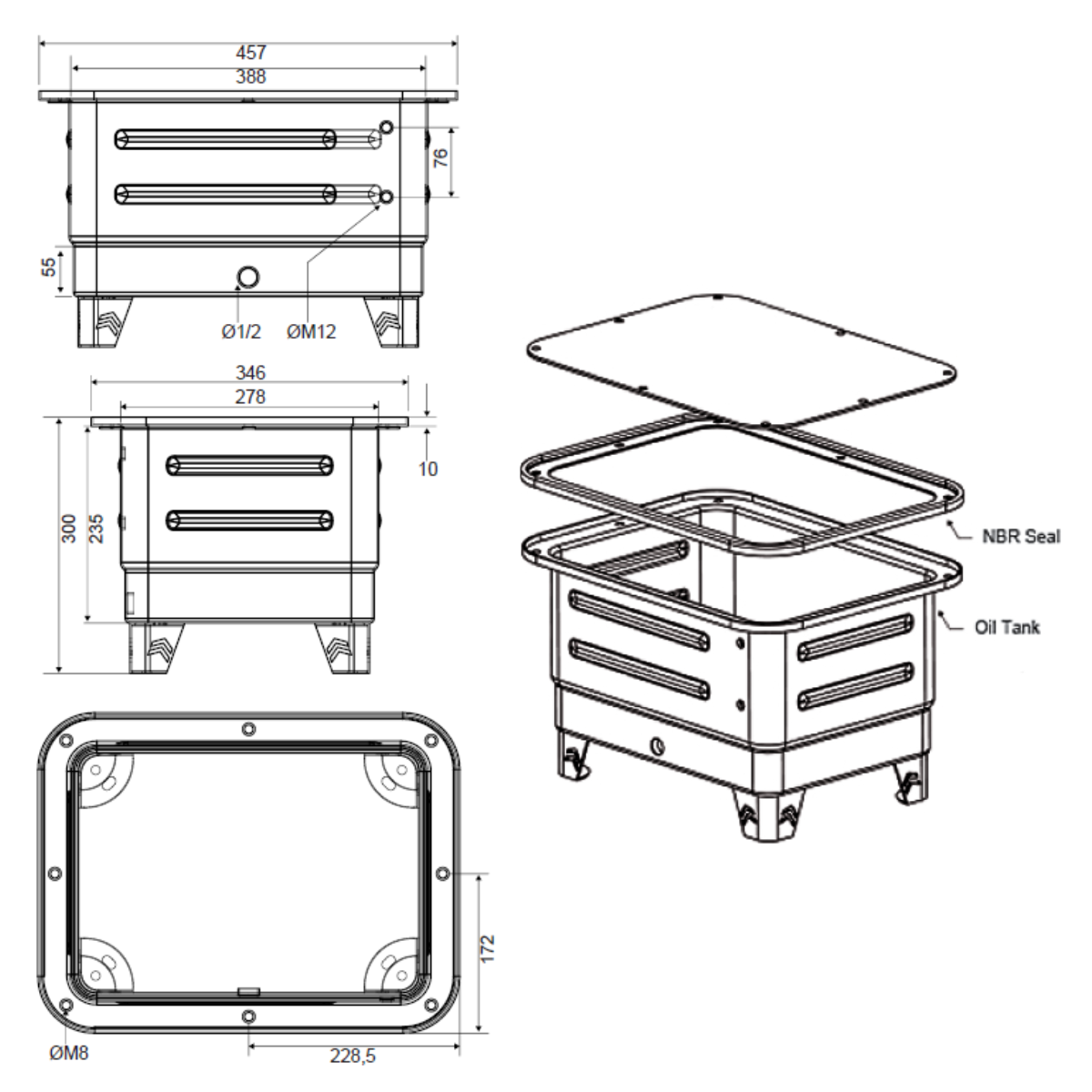 Otto 25 Litre Weldless Steel Tank