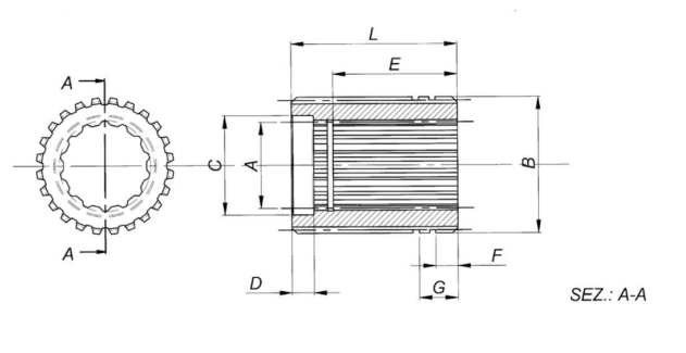 23 Tooth + 18 Tooth Splined Half Coupling B48 X 44 - DIN 5482 | Flowfit