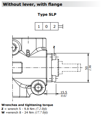Walvoil DF25 Dust-proof plate kit, Without lever box, Type SLP | Flowfit
