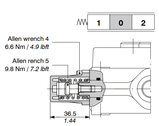 Walvoil Kit Type 8 Spring-Return Kit for SD4/SD5/SD6 Valves | Flowfit