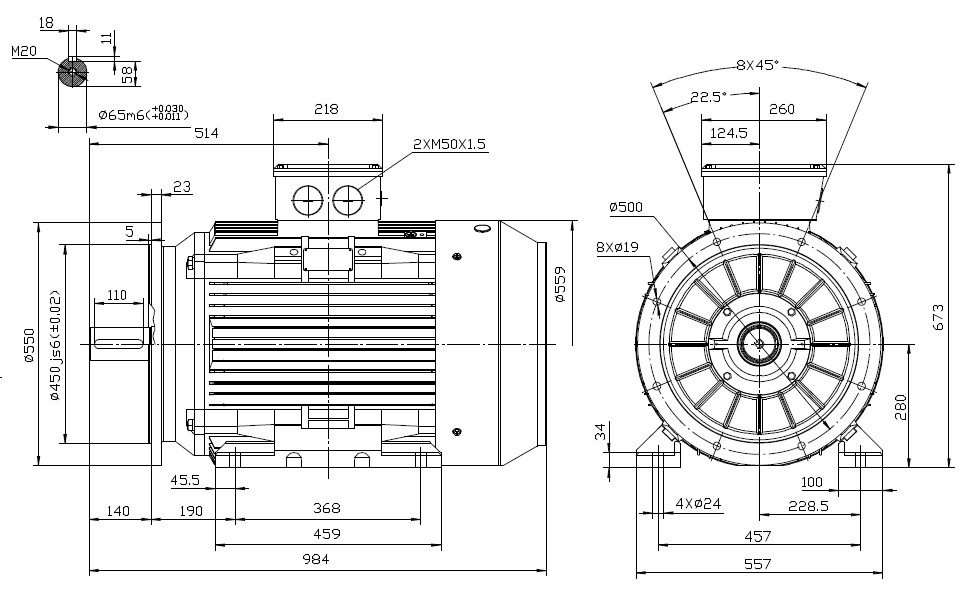 TEC Three Phase 400v Electric Motor, 90.0Kw 4 pole 1500rpm with flange ... TEC Three Phase 400v Electric Motor, 90.0Kw 4 pole 1500rpm with flange ...