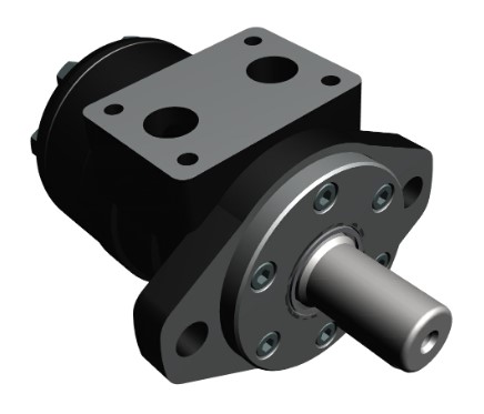 Hydraulic Motor 80 cc/rev 25mm Parallel Keyed Shaft 2 Hole Mount ...