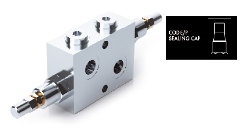 Hydraulic dual cross line relief valve, VMPDI 3/8 sealing cap | Relief ...