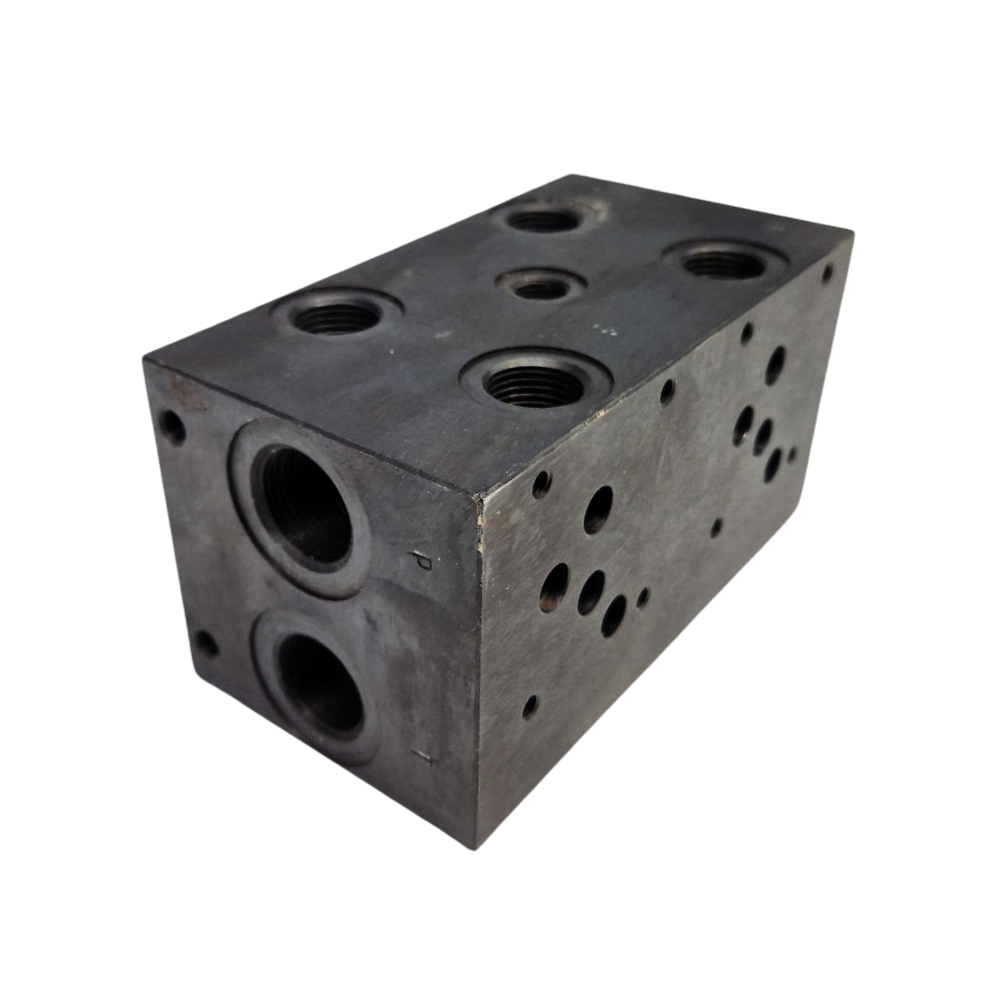 Cetop 5, 2 Station, Steel Manifold, With Relief Valve Cavity