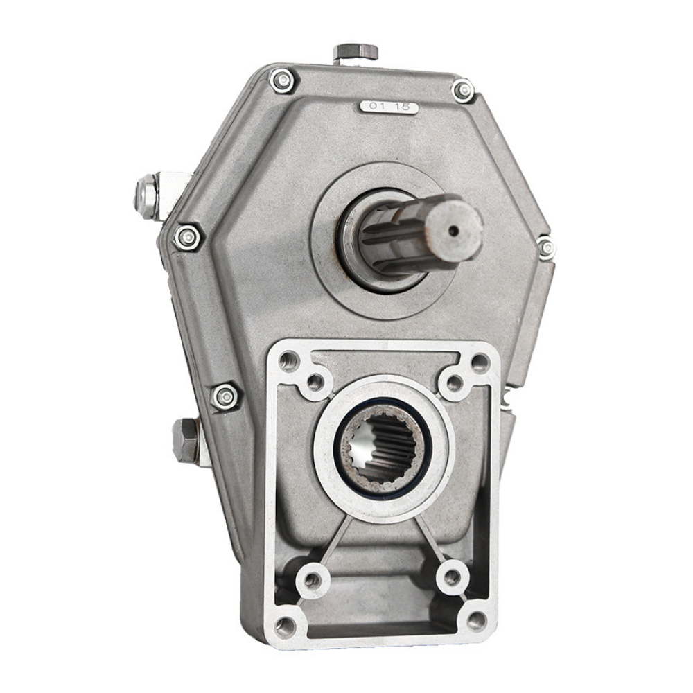 PTO Gearbox 20kW Splined Male/1" 3/8 Male Through Shaft 1:3 Ratio