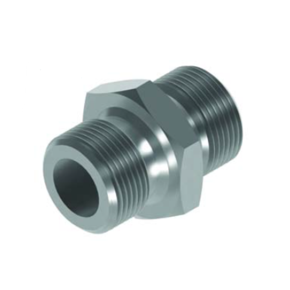 1/4 BSP x 1/4 BSP M/M Flat Faced Full Thread Both Ends Hydraulic ...