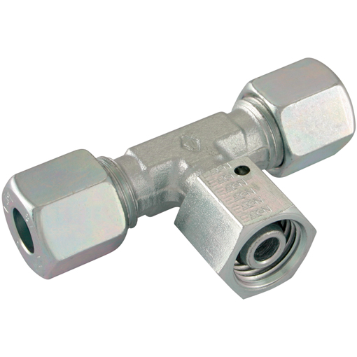 Hydraulic Tube Swivel Coupling, Adjustable Branch Tee, M36x2 Metric x ...