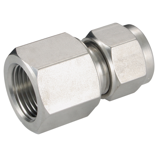 Female Connectors, Female Thread, 1" NPT, Tube OD 22mm | 316 Stainless ...