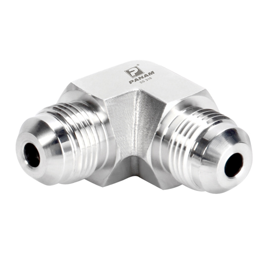 Stainless Steel Fixed Elbow, UNF Male x UNF Male, 7/16'' - 20 | Flowfit