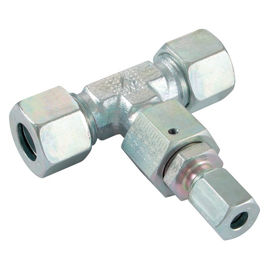 Hydraulic Tube To Tube Tee, Adjustable Reducing Tee, 38mm x 30mm x 38mm ...