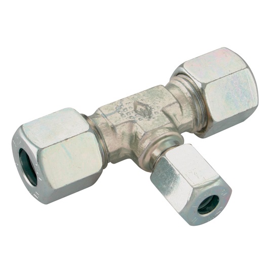 Hydraulic Tube To Tube Tee, Reducing Tee, 15mm x 12mm x 12mm, LD | Flowfit