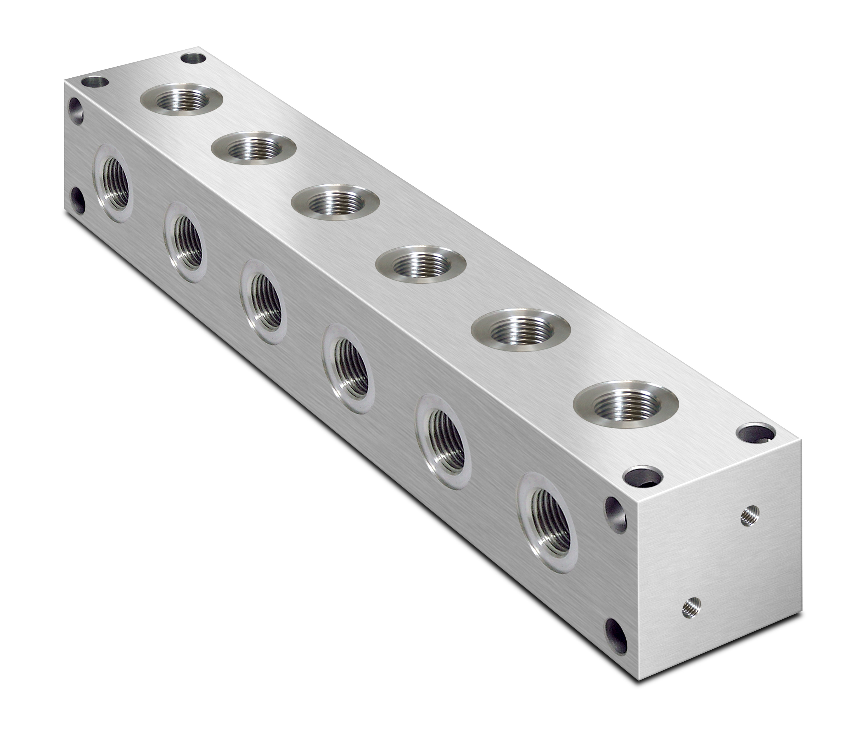 Oleorama Hydraulic L Type Manifold, 6 Station, 3/4 BSP inlet ports 3/4 ...